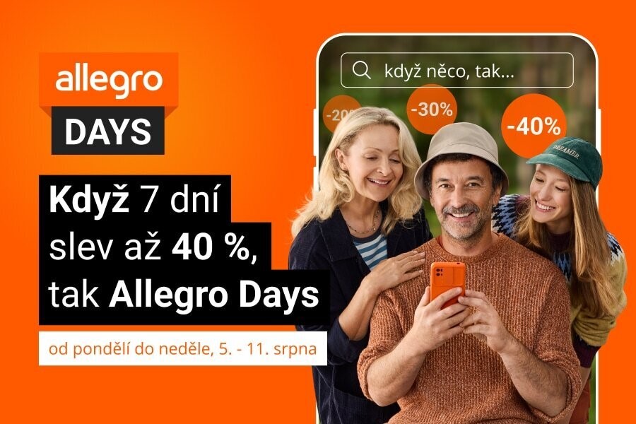 Allegro Days nabídnou elektroniku se slevou až 40 % - Mobilizujeme.cz